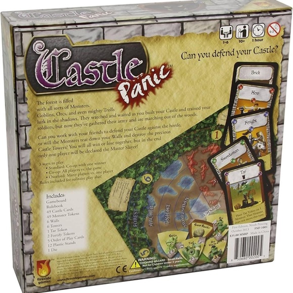 Fireside Games | Games | Castle Panic Board Game Vintage First Edition ...